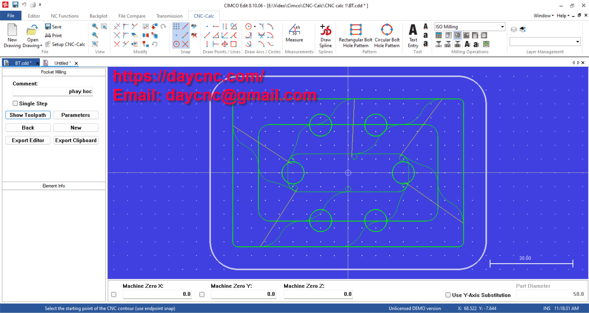 Lập chương trình CNC tự động (CAM) với tính năng CNC-Calc trong phần ...